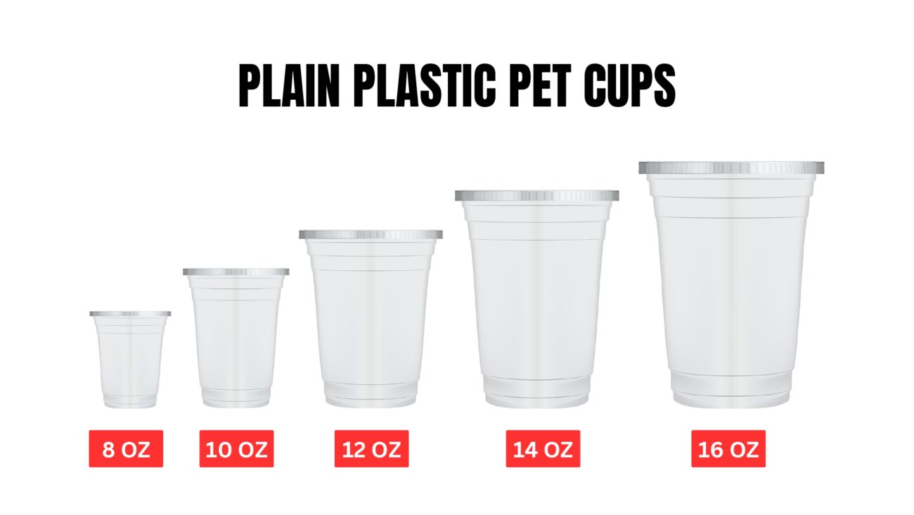 PLAIN PLASTIC PET CUPS - GCC PACK LLC